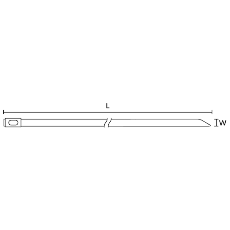 Precinto Acero Inoxidable, 360 x 8mm PM 14H 304 Hellermann Tyton