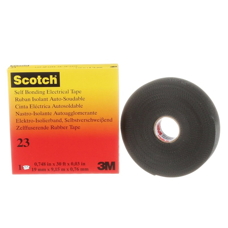 Cinta Autosoldable Scotch 23 Alta Tension, 19mm x 9,15 Mts 3M